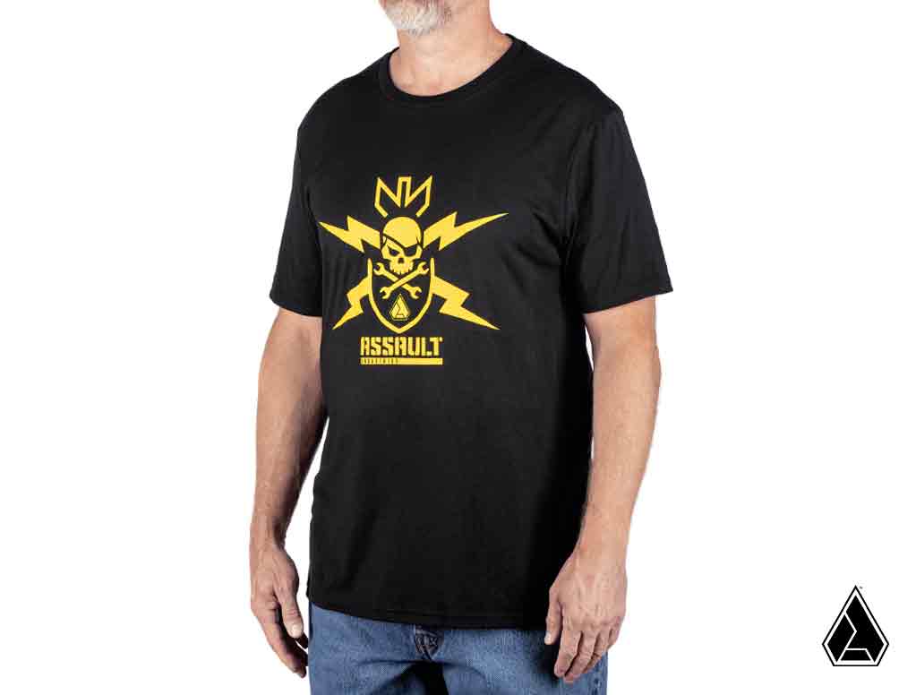 Assault Warning Label Men's T-Shirt – Assault Industries